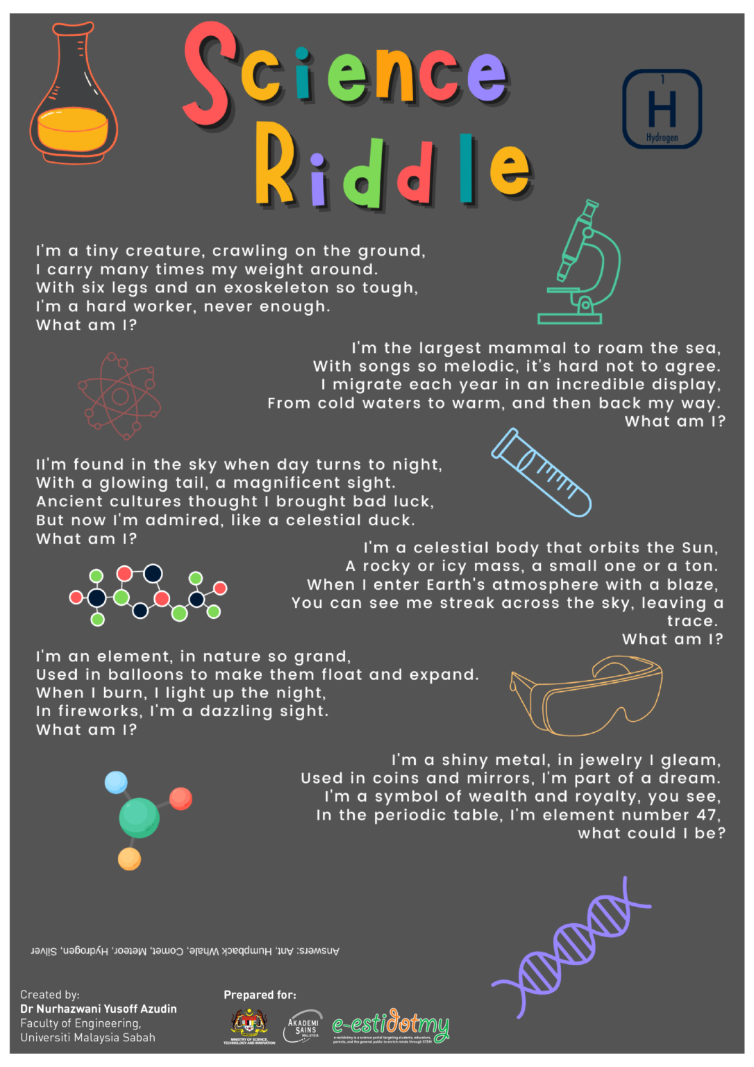 Science Riddles - e-estidotmy
