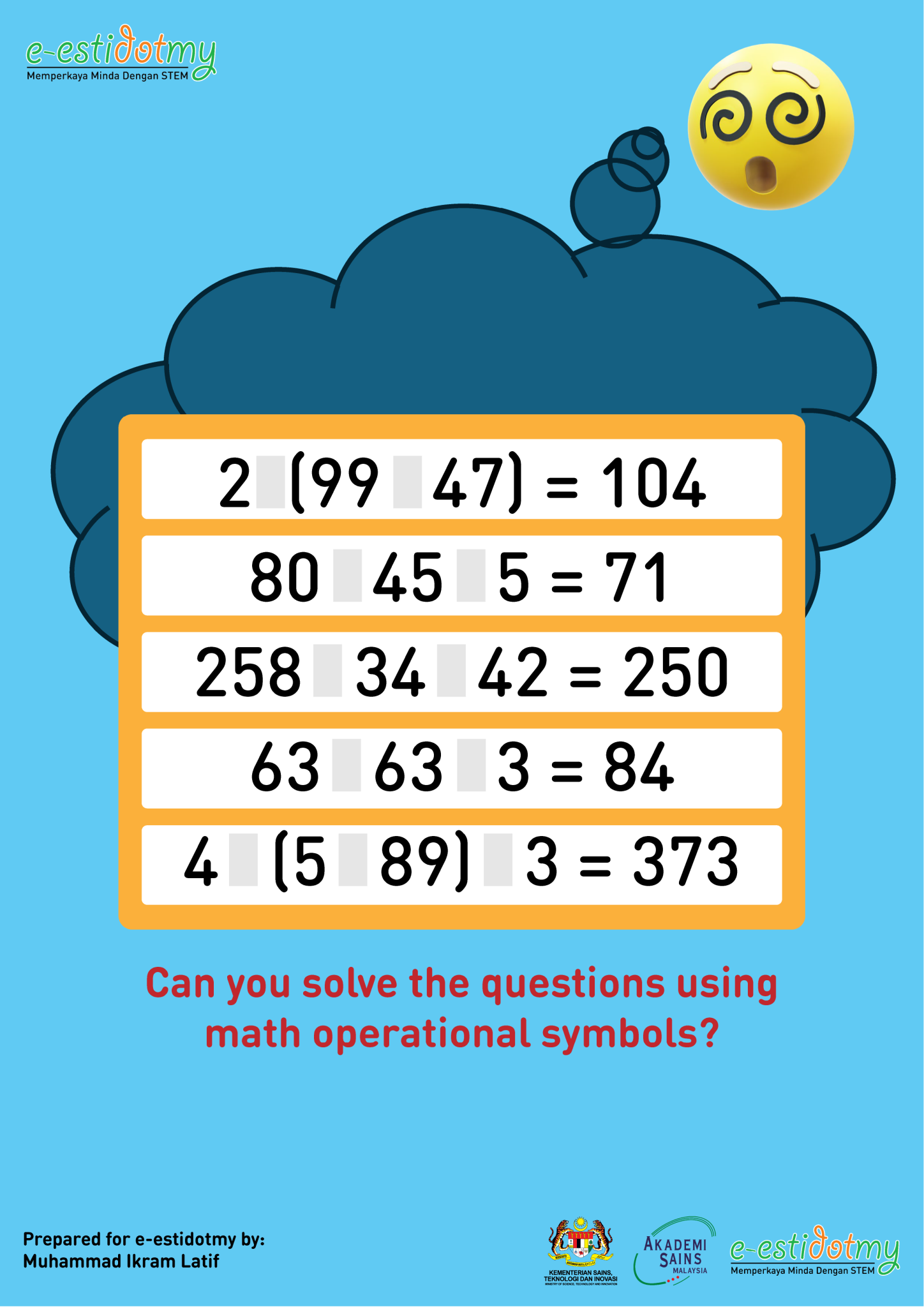 Math Equation Challenge - e-estidotmy